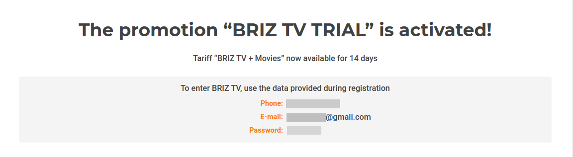 BRIZ.TV connection: Configuring BRIZ.TV - Technical support Briz